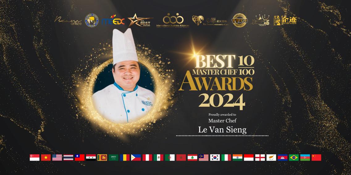 BEST 10 MASTER CHEF 100 2024 - International Business Association